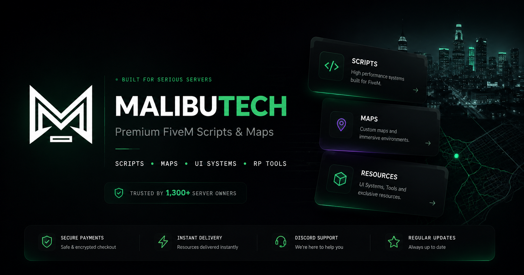 MalibuTech — Premium FiveM Scripts & Maps for ESX, QBCore & Standalone